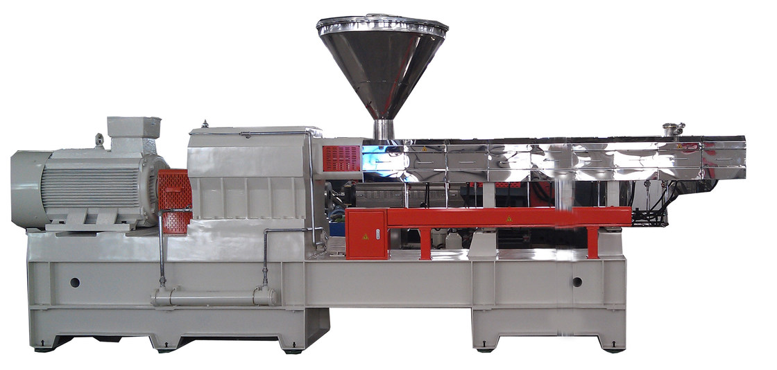 800-1000kg/H Capacity Co Rotating Twin Screw Extruder For High Molecule ...