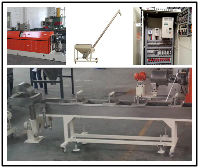 Pvc Granules Single Screw Extrusion Machine With Water Strand Auxiliary ...
